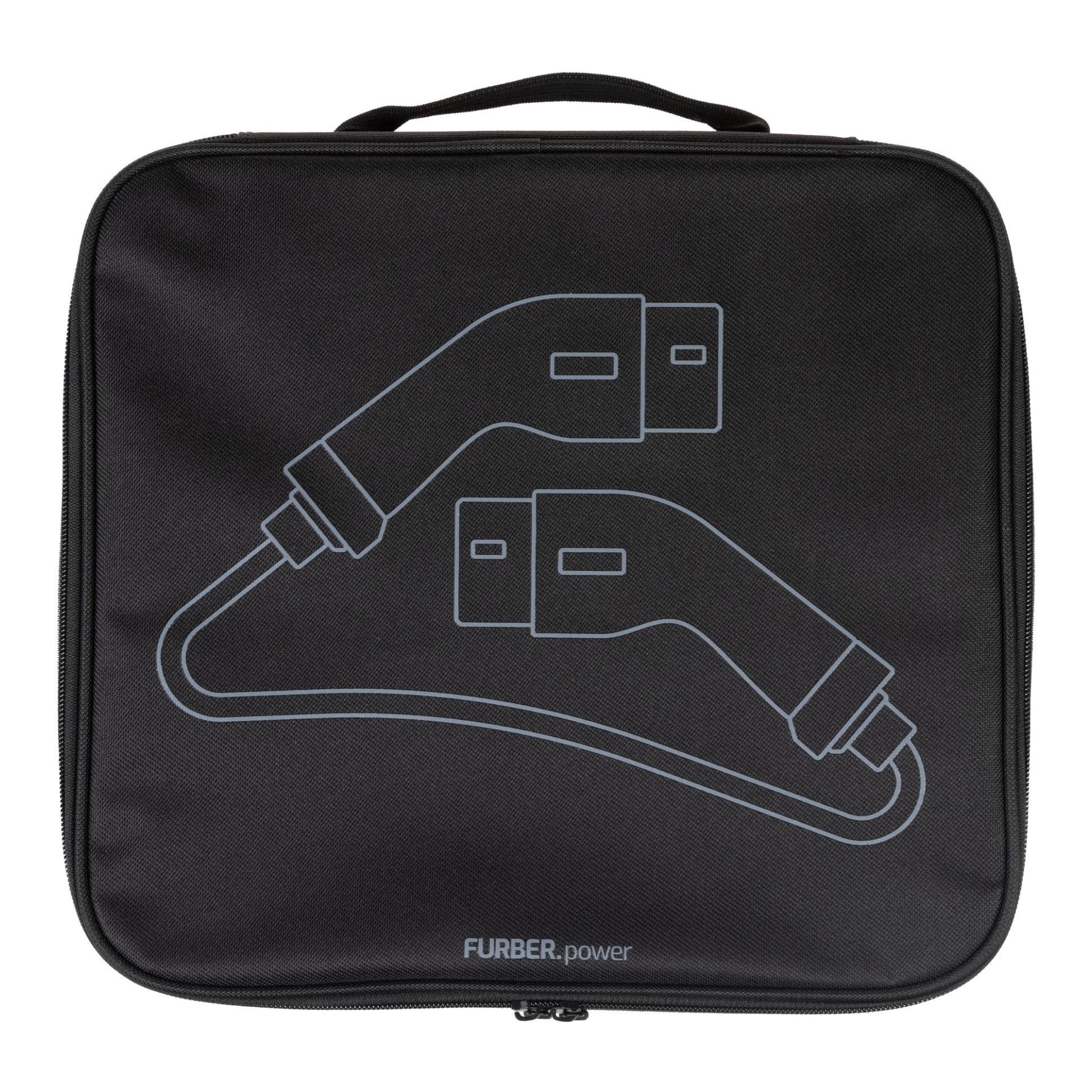 FURBER.power Bag for electric car charging cable deluxe - Black
